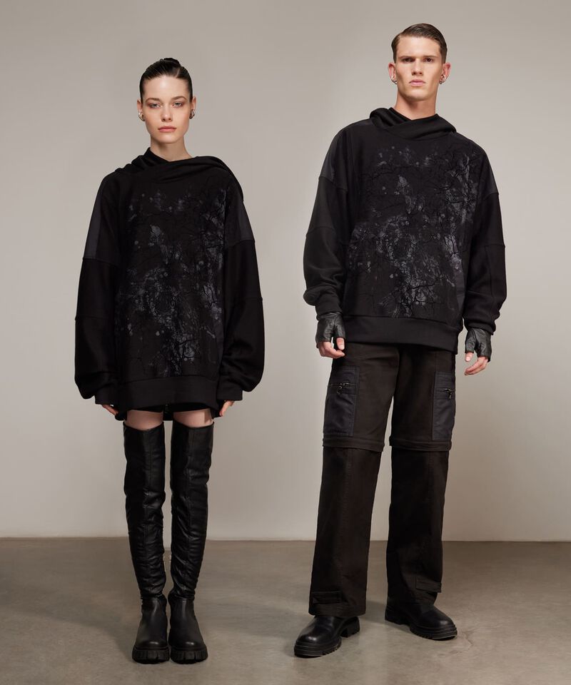 Hoodie Oversize Estampado Mycelium - Seven Studio x CUBEL|Compra Online ...